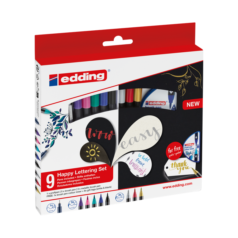 edding Happy Lettering Set